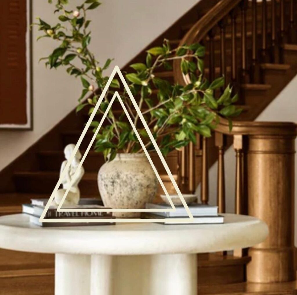 The Visual Triangle; Arranging Decor & Accessories - West Walnut Interiors