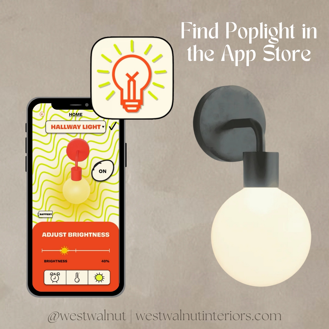 The Poplight: Stick On Rechargable Wall Light Review - West Walnut Interiors